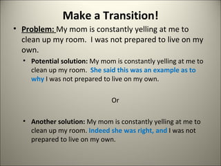 The Three Transition Types | PPT