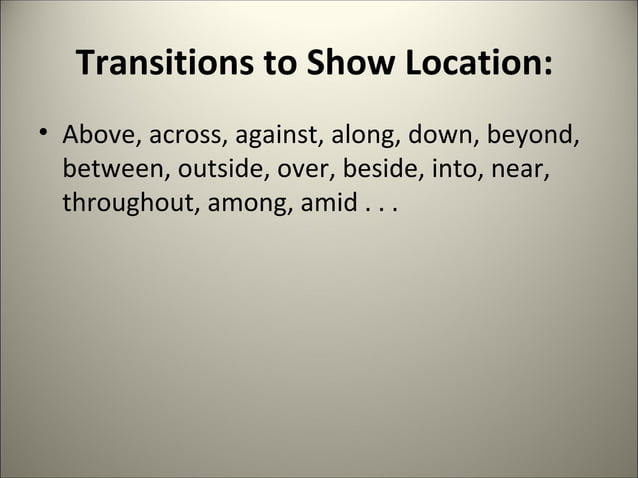 The Three Transition Types | PPT