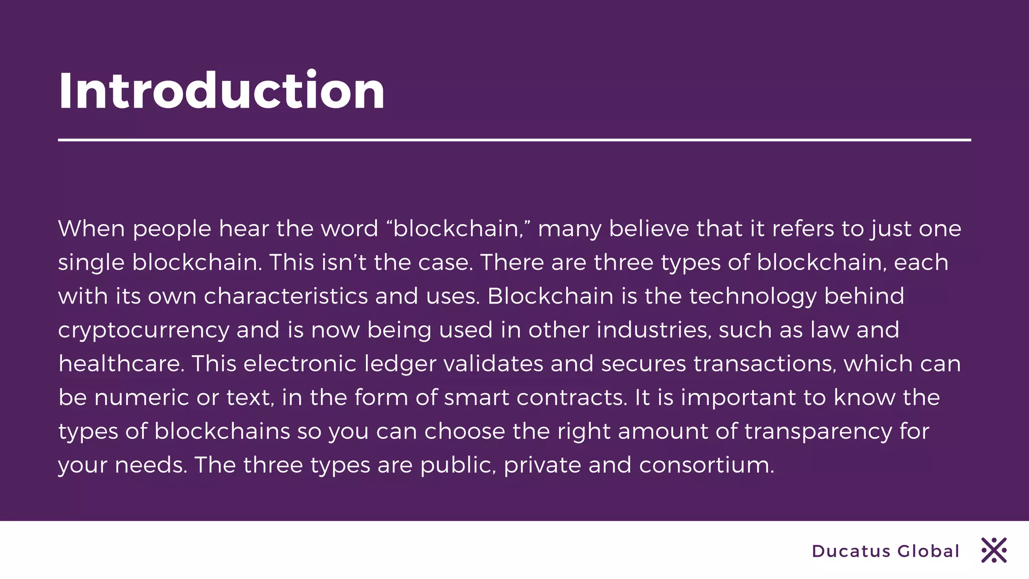 The Three Types of Blockchains | PPT