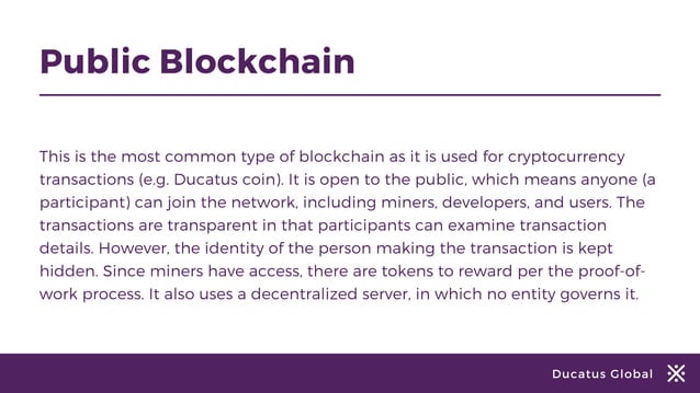 The Three Types of Blockchains | PPT