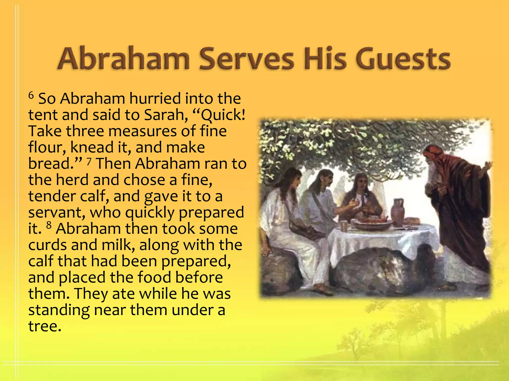 The Three Visitors - Genesis 18 | PPTX