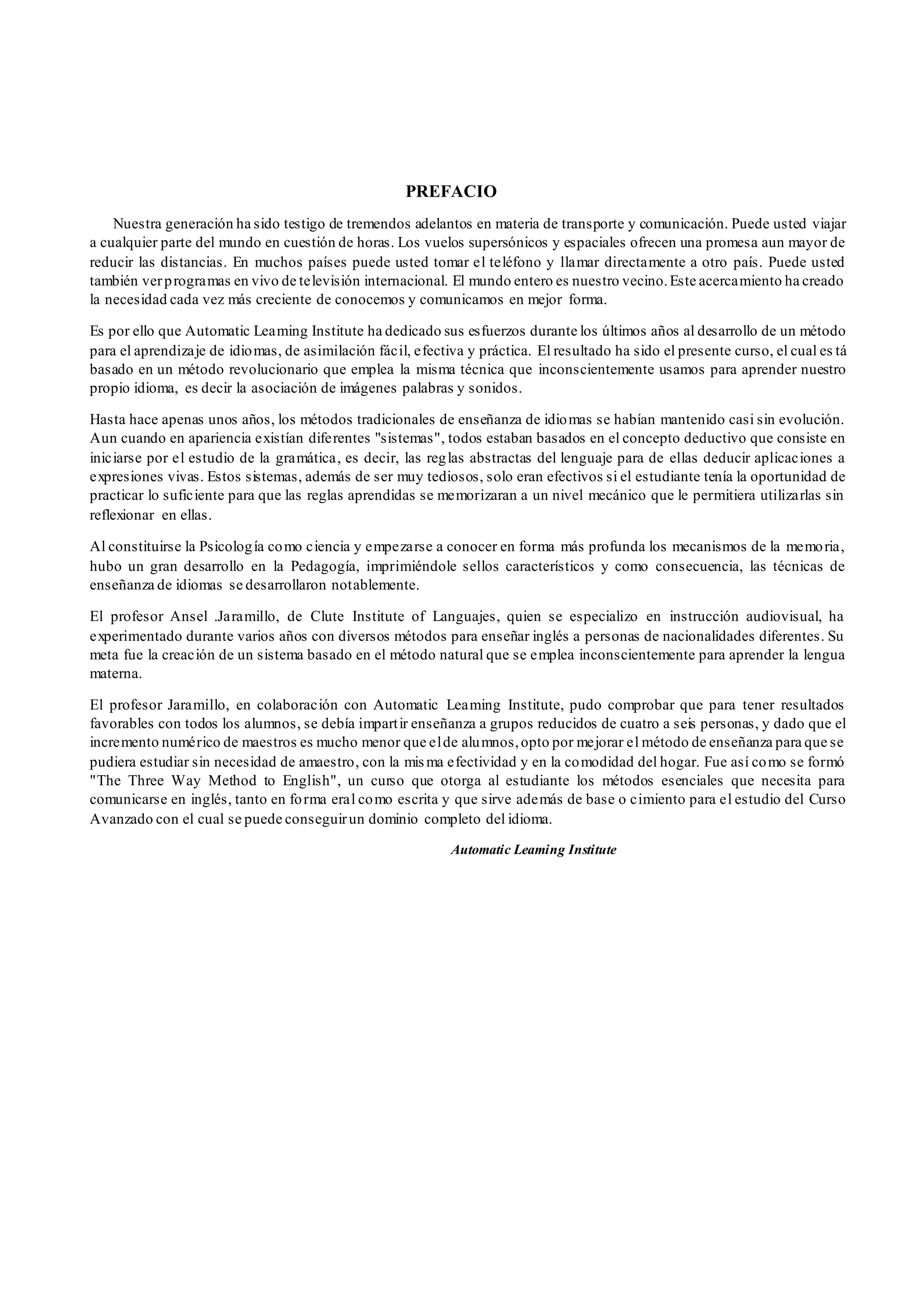 The three way method to english final | DOCX