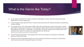 The thriller and suspense genre | PPTX