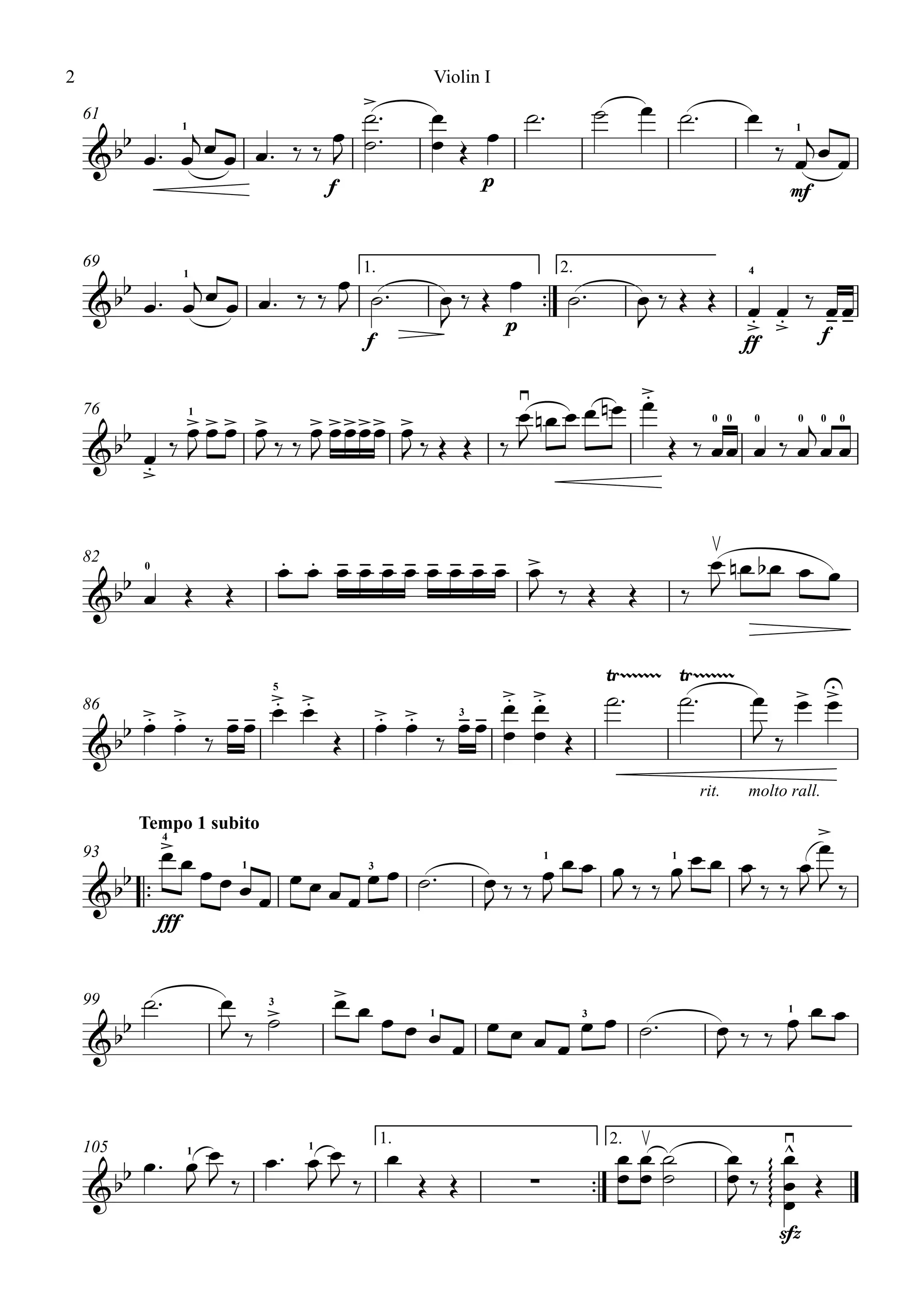 March (In Waltztime!): The Thunderer vln 1 | PDF