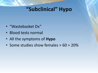 DrRic The thyroid (slide share edition) | PPTX