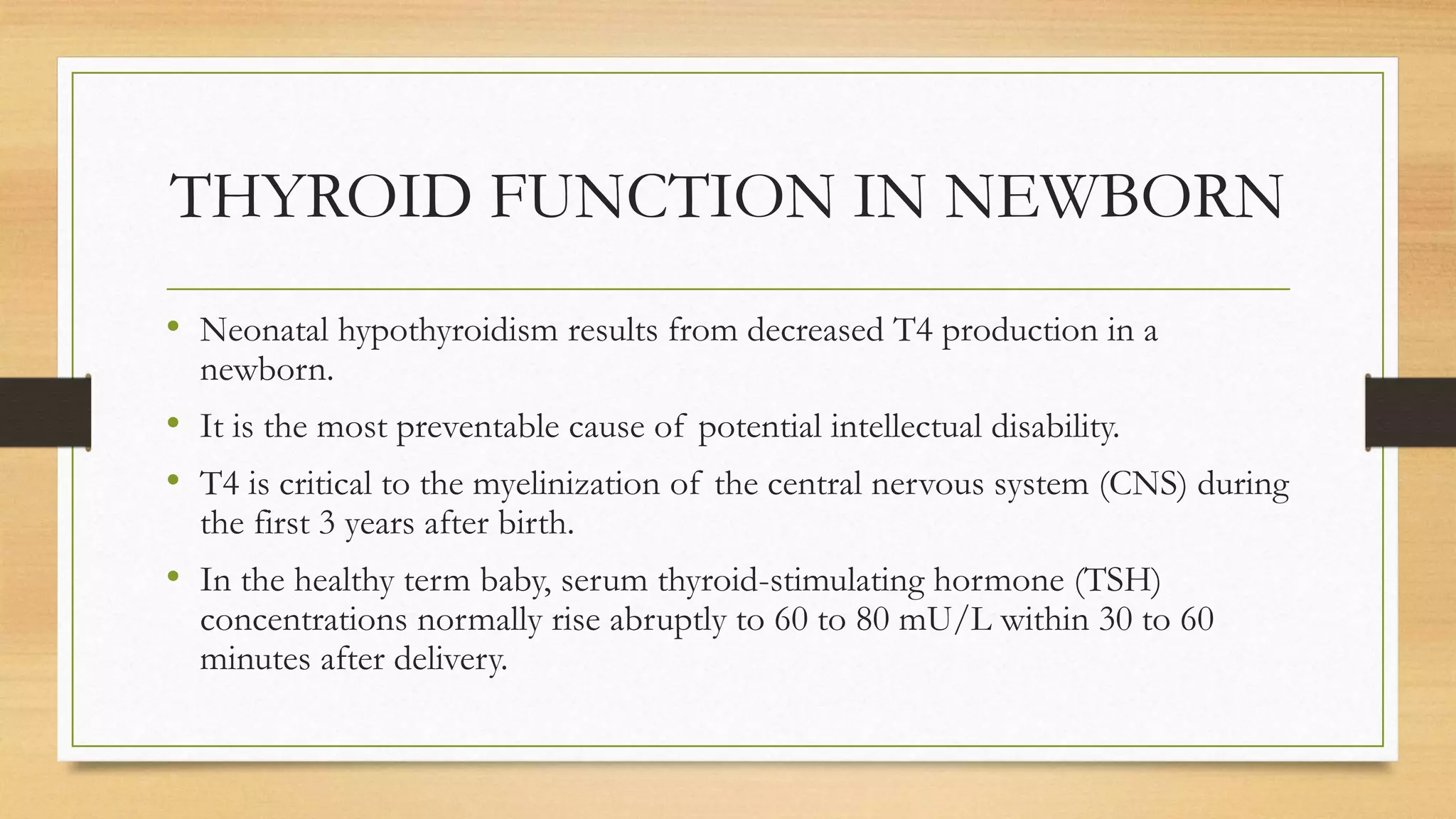 congenital hypothyroidism | PPTX