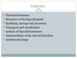THE THYROID HORMONES in pharmacology 2.pptx