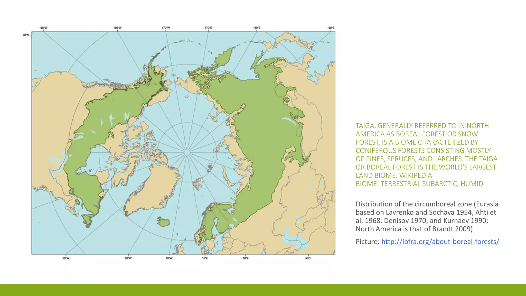 The tiaga is the boreal forest | PPT