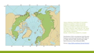 The tiaga is the boreal forest | PPTX