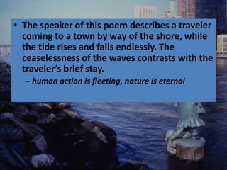 The Tide Rises, the Tide Falls | PPTX