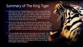 Summary of The King Tiger | PPTX