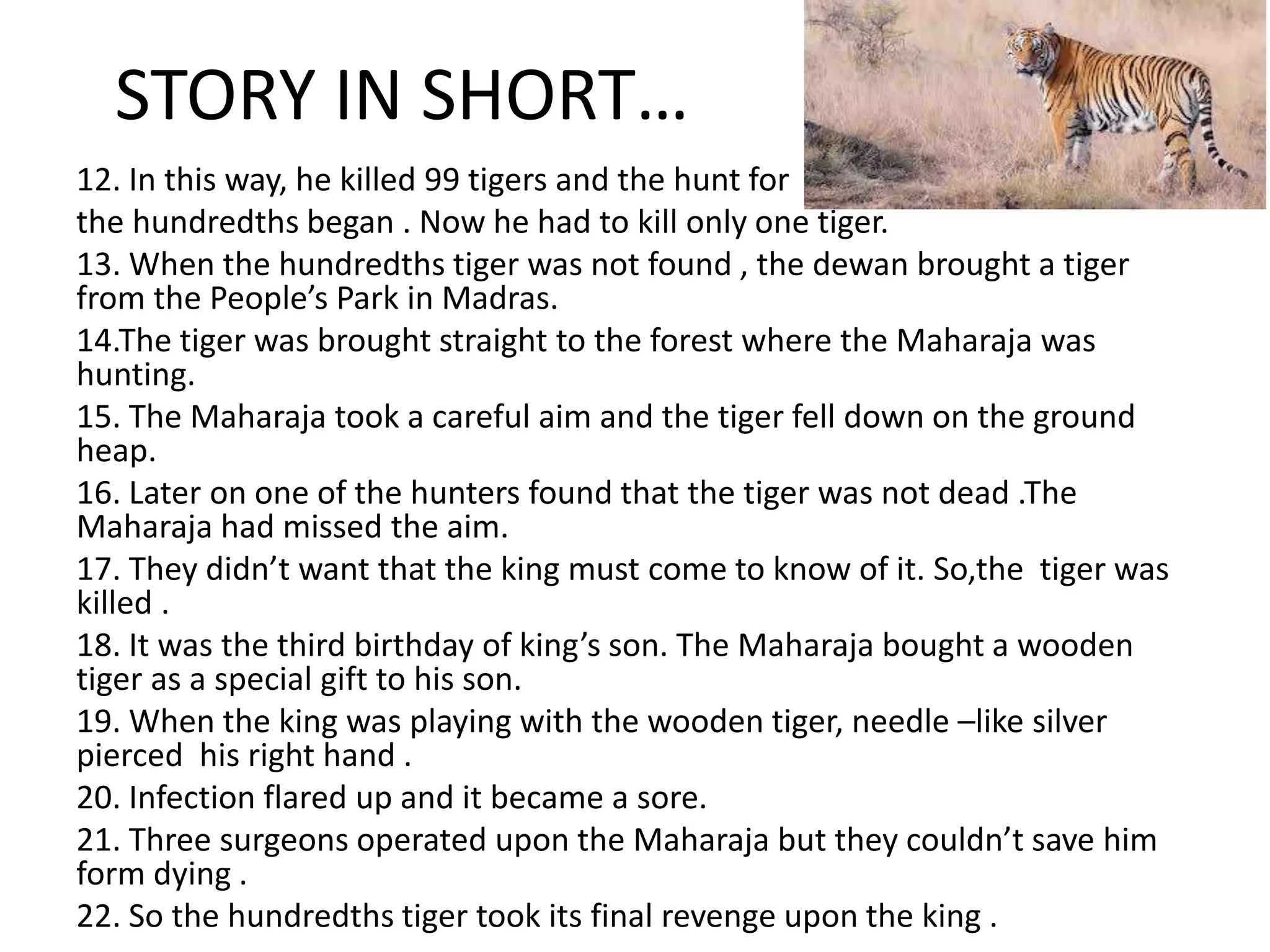 The tiger king | PPTX