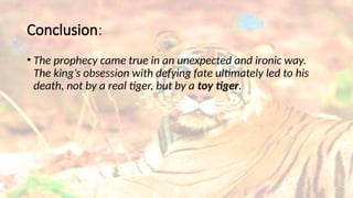 The Tiger King class 12 vistas English PPT | PPTX