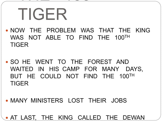 THE TIGER KING class xii English - vistas | PPTX