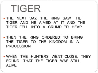 THE TIGER KING class xii English - vistas | PPTX