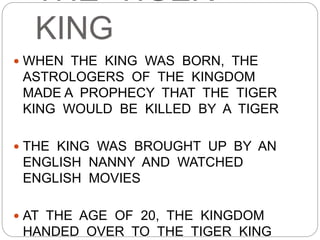 THE TIGER KING class xii English - vistas | PPTX