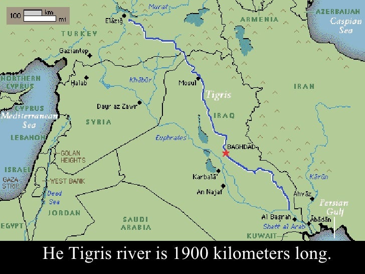 Tigris River Map