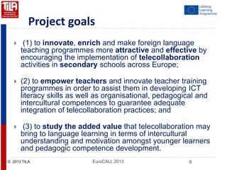 TILA: Telecollaboration for Intercultural Language Acquisition | PPT