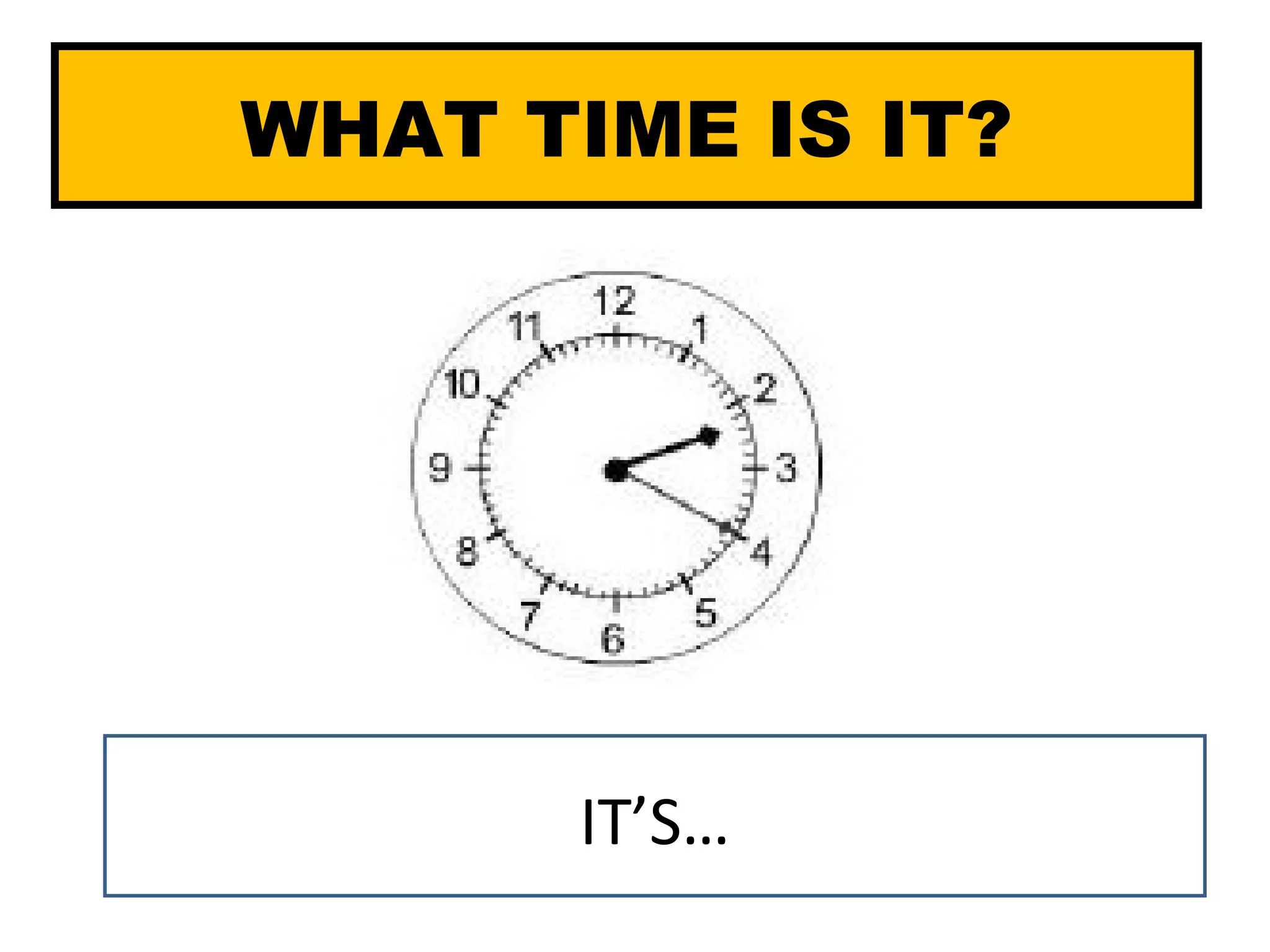 The time | PPT