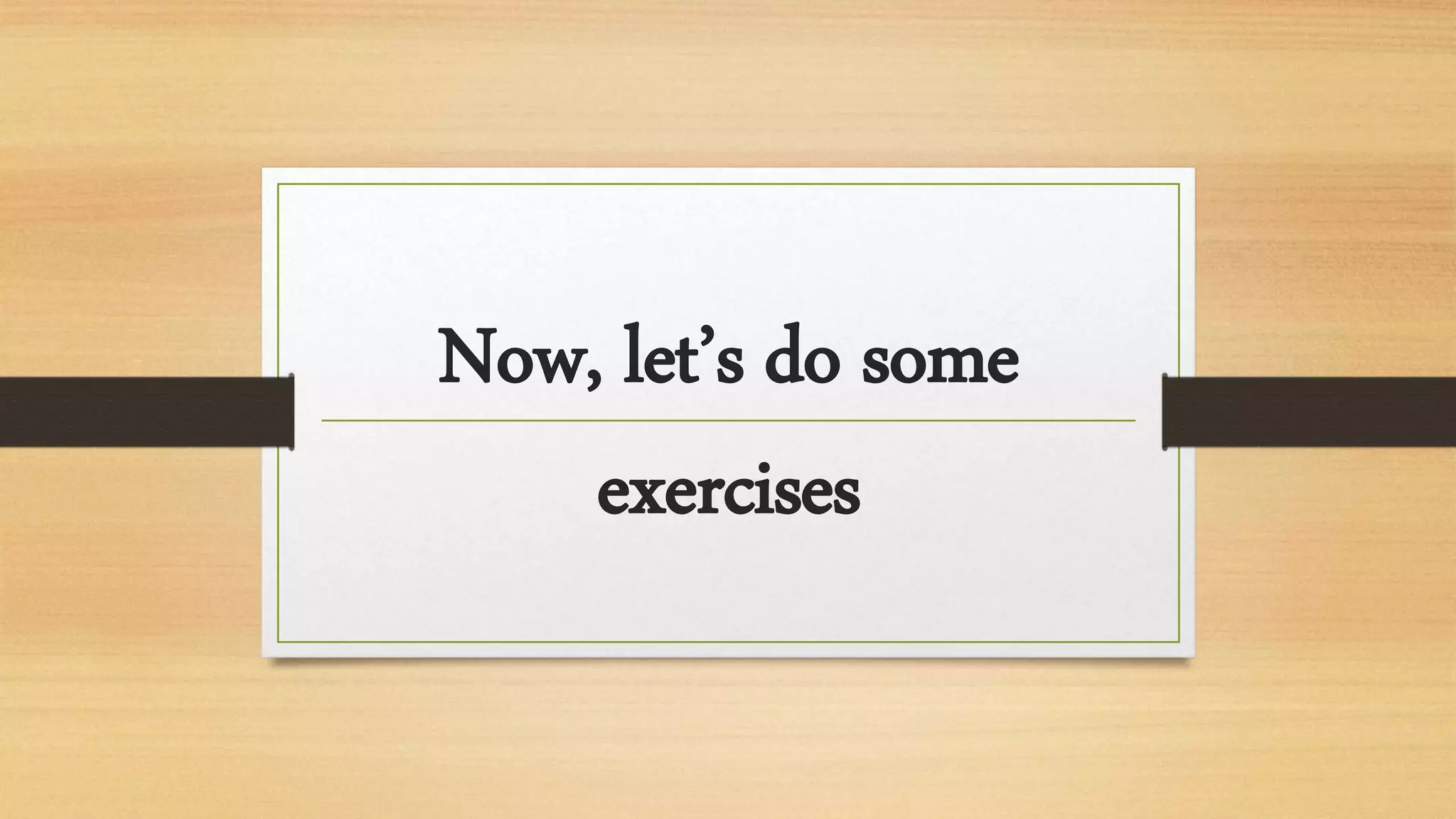 The time exercises-8 | PPT