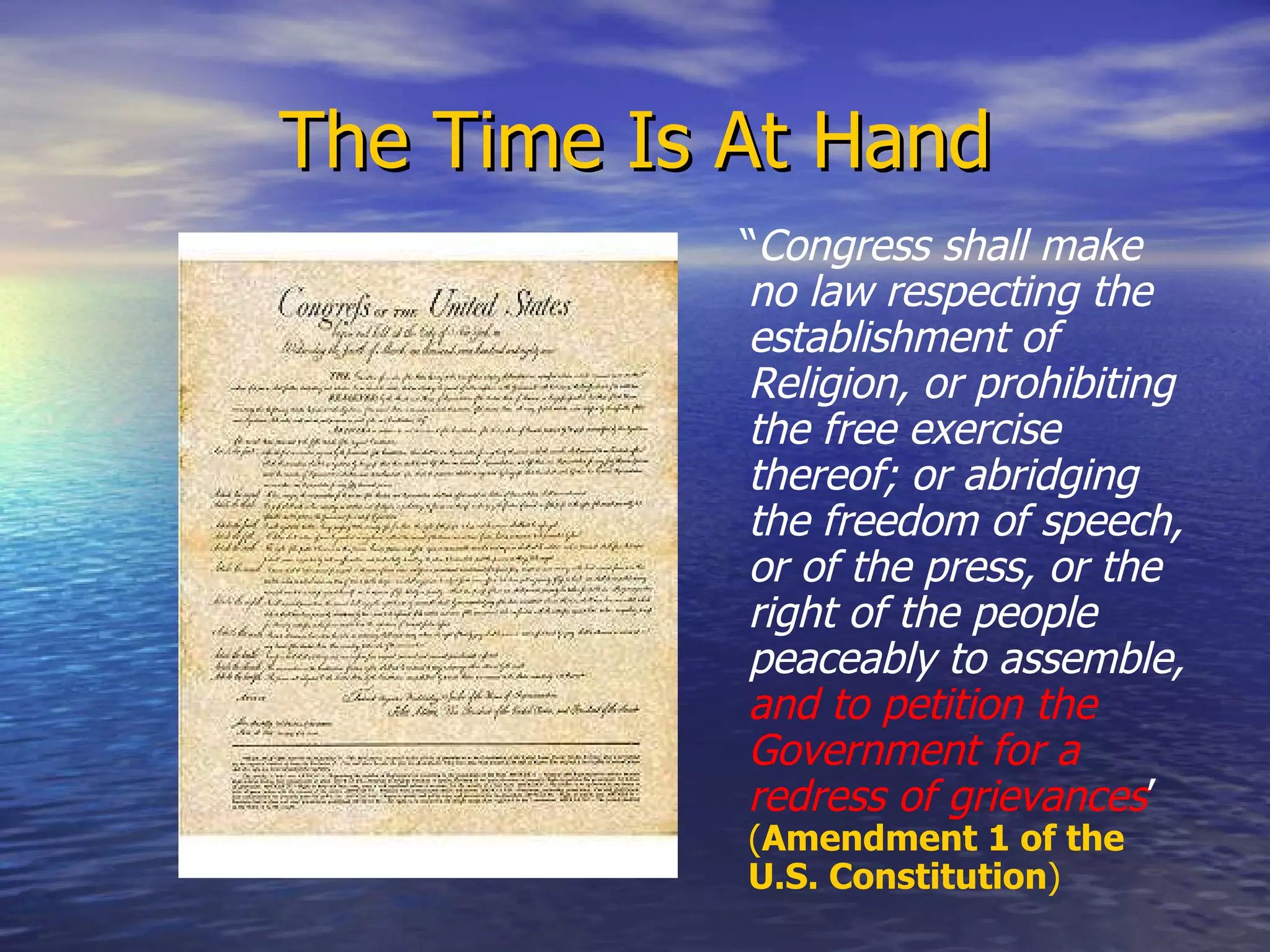 The time is_at_hand[1] | PPT