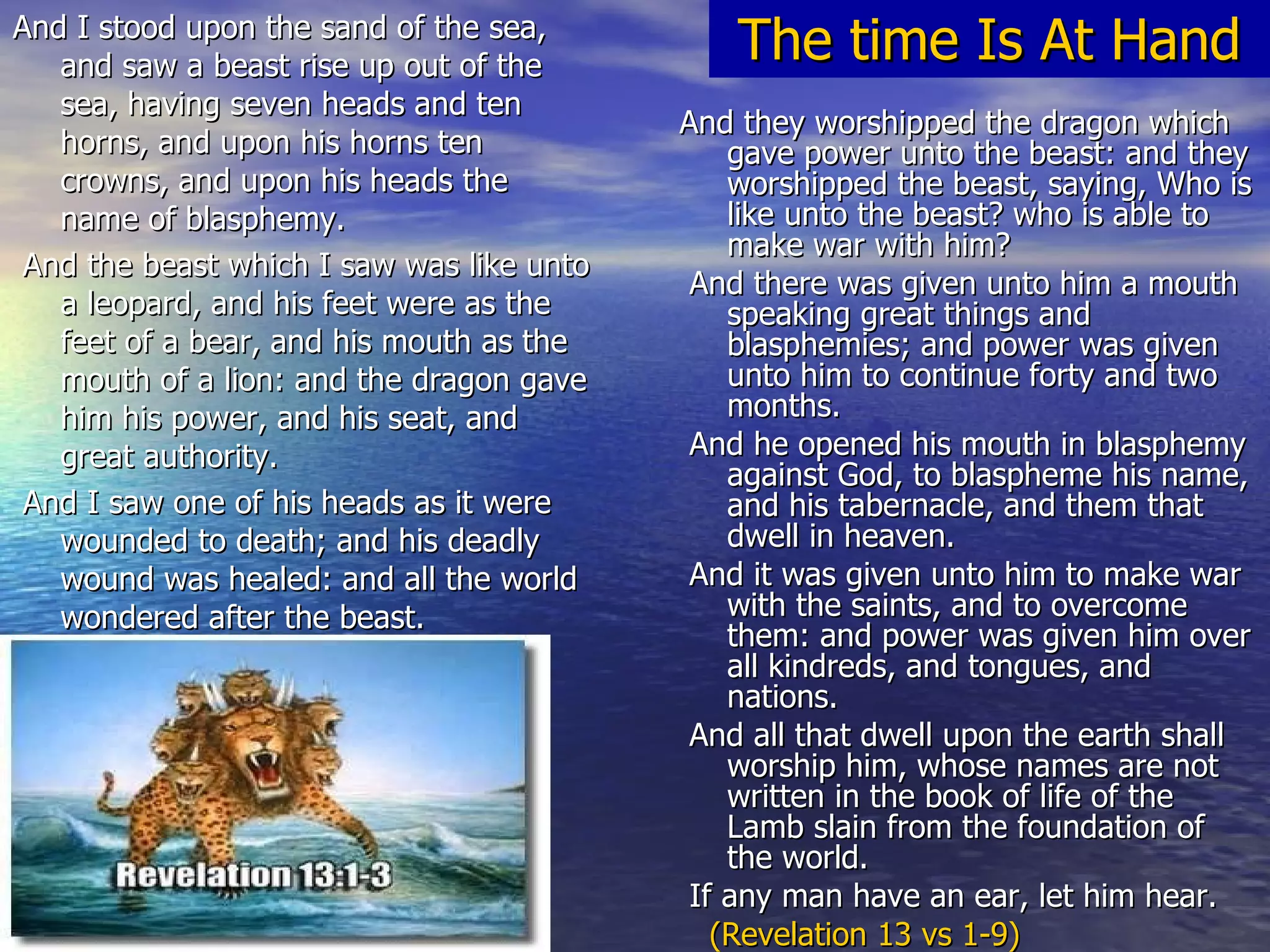 The time is_at_hand[1] | PPT