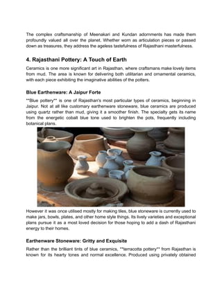 The Timeless Beauty of Rajasthani Arts and Crafts_ A Celebration of ...