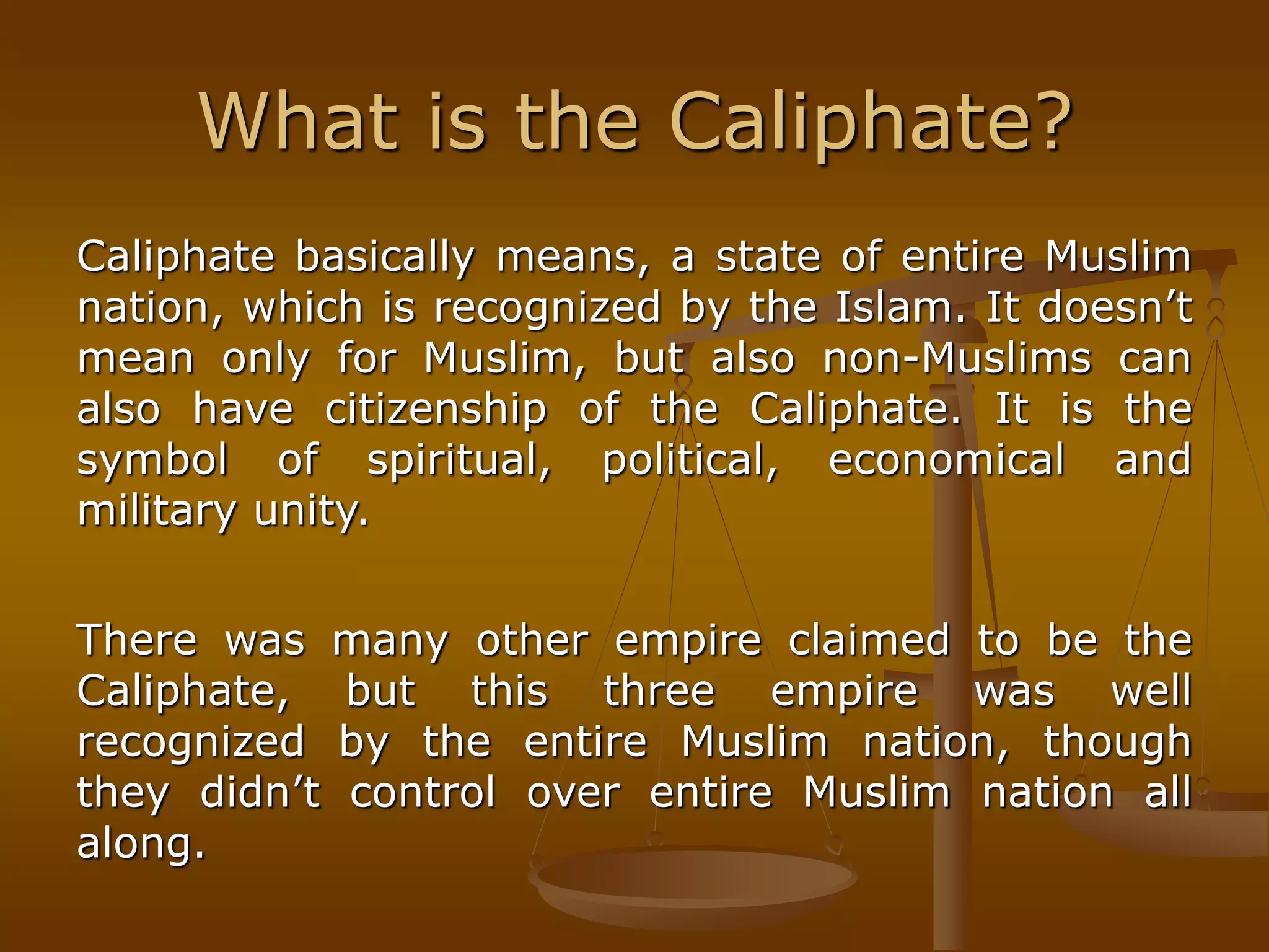 The timeline of Caliphate in History | PPT