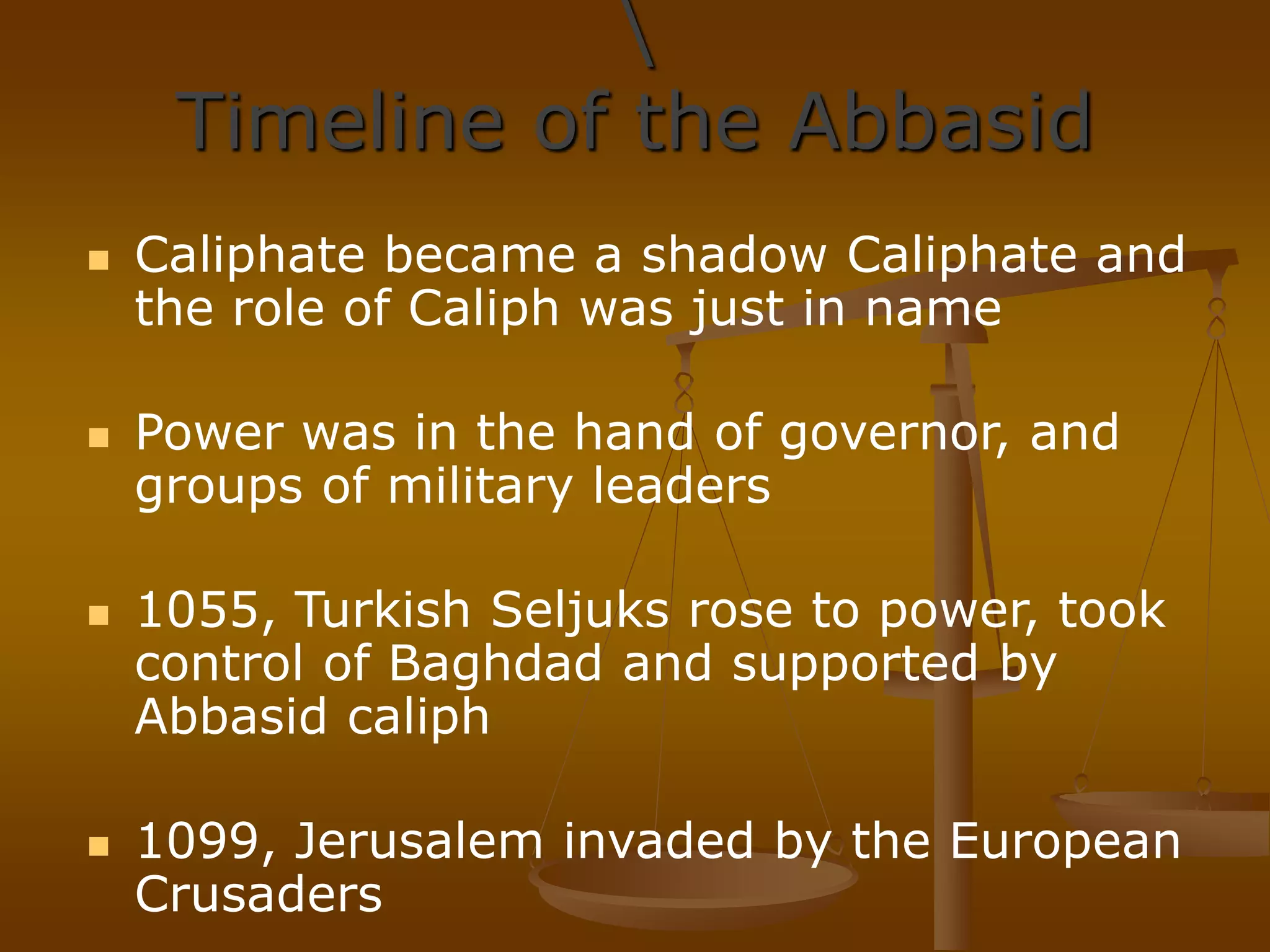 The timeline of Caliphate in History | PPT