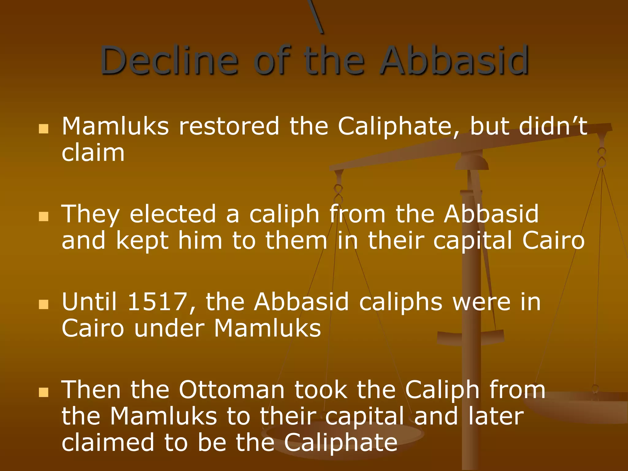 The timeline of Caliphate in History | PPT