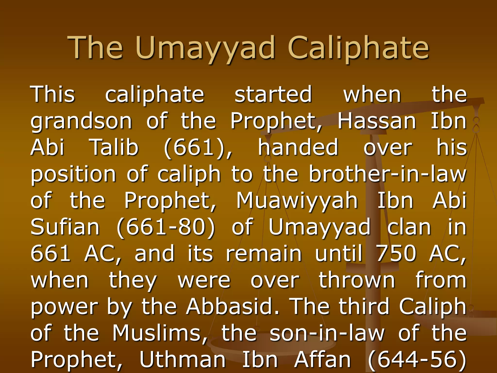 The timeline of Caliphate in History | PPT