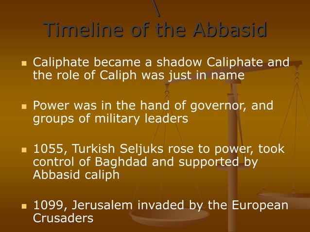 The timeline of Caliphate in History | PPT