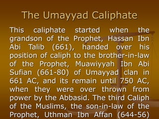 The timeline of Caliphate in History | PPT