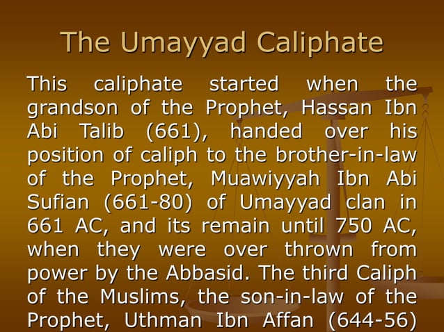 The timeline of Caliphate in History | PPT