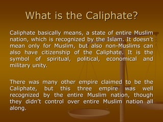 Muslim Caliphate Timeline