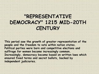 The timeline of democracy | PPTX