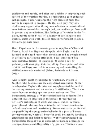 The Timeline of development of Management Theories and the.docx