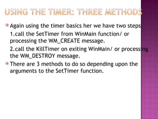 The Timer | PPT | Programming Languages | Computing