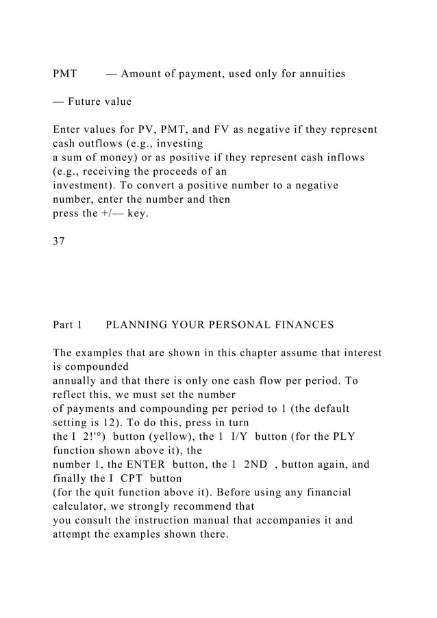 The Time Value of Money Future Value and Present Value .docx