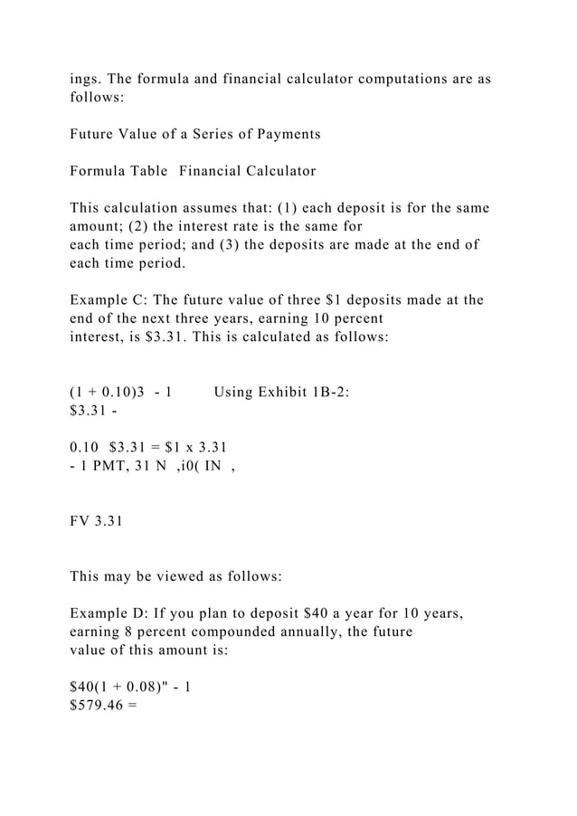 The Time Value of Money Future Value and Present Value .docx