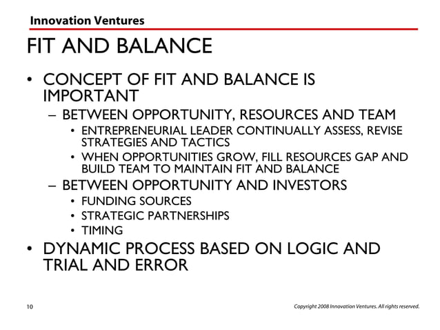 The Timmons Model Of The Entrepreneurial Process | PDF