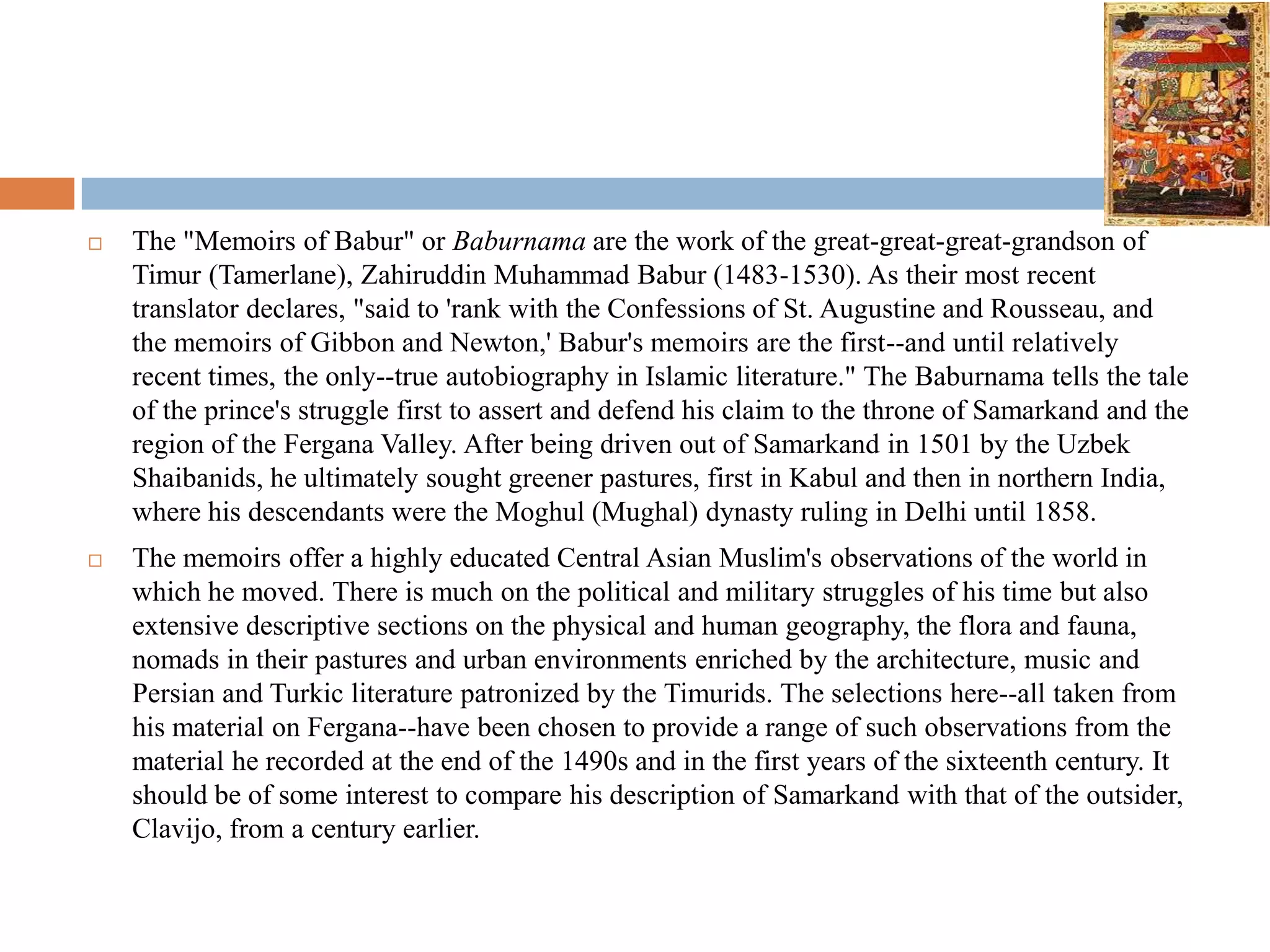 The timurids in the history of central asia1 | PPTX