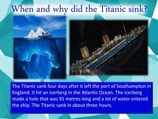 The titanic disaster | PPTX