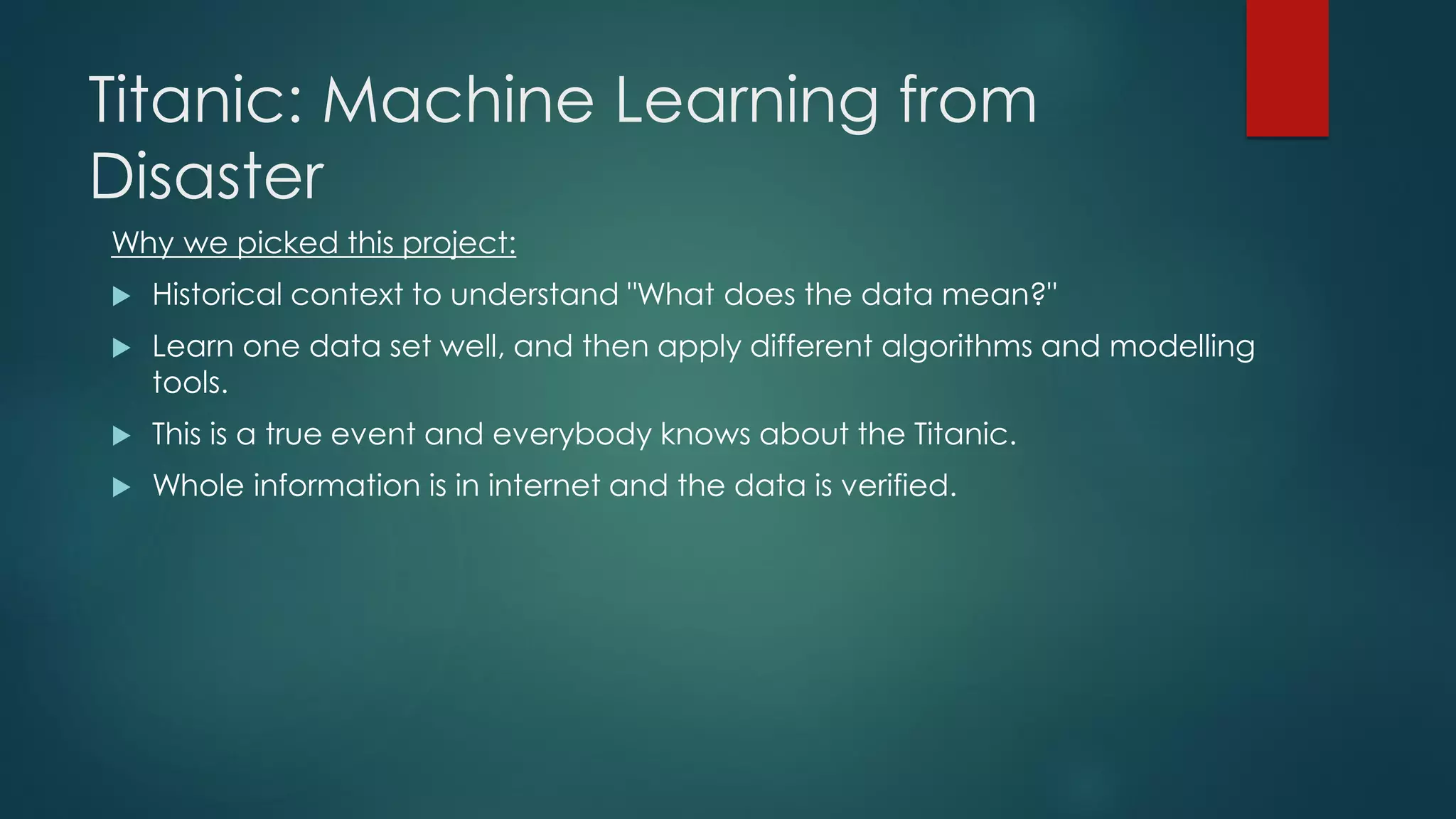 The Titanic - machine learning from disaster | PDF