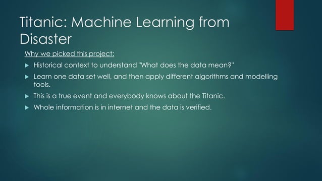 The Titanic - machine learning from disaster | PDF