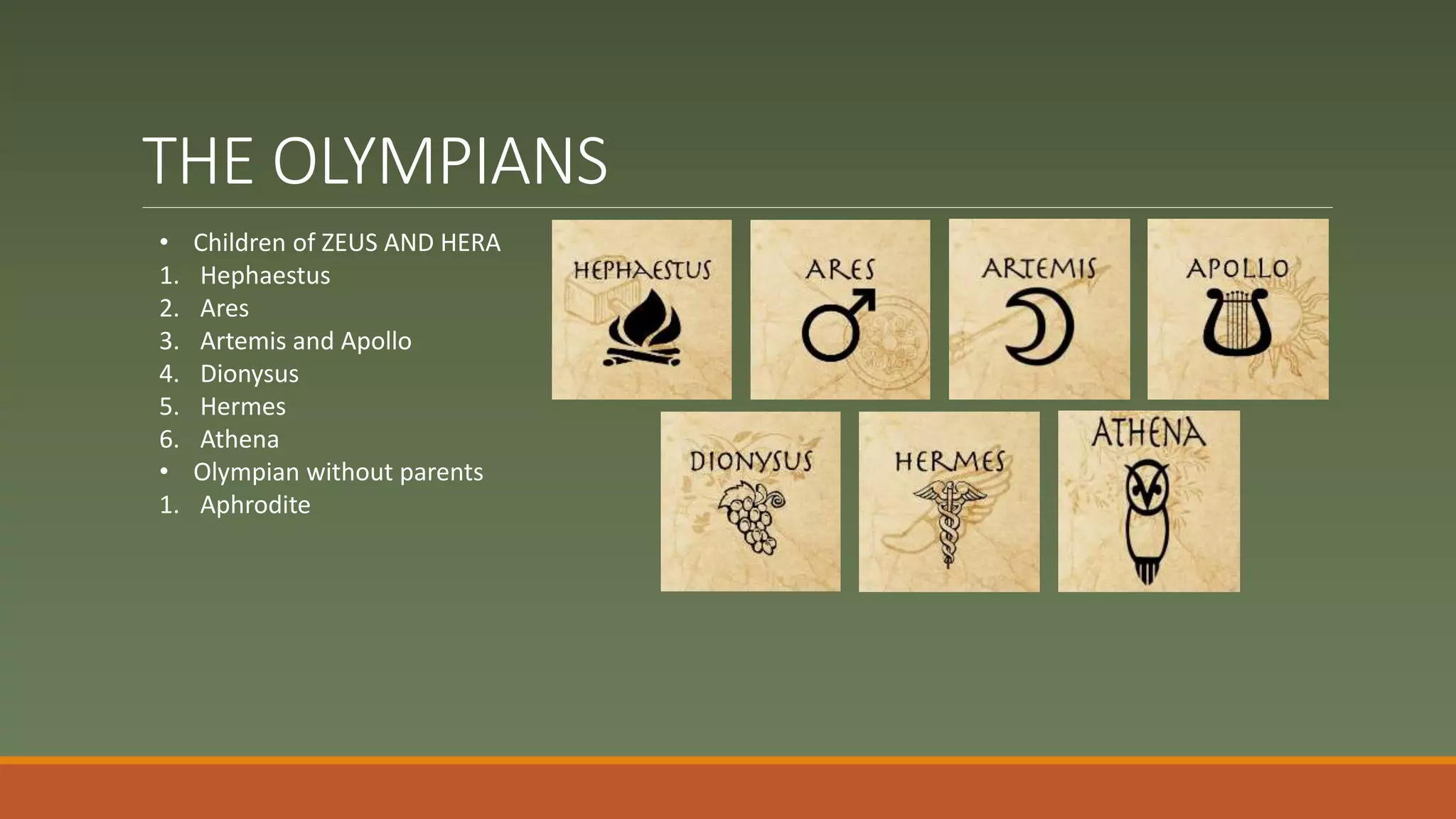 The titans and the twelve olympians | PPTX