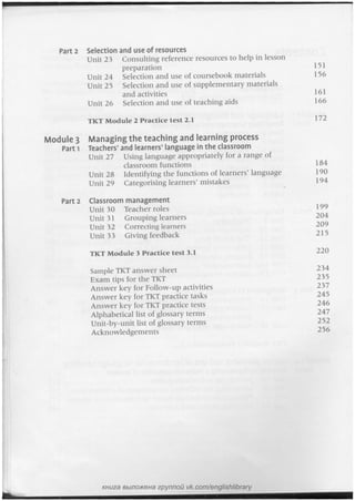 The TKT Course. Modules 1, 2, 3.for self study | PDF
