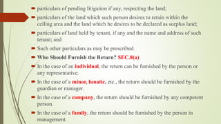 The TN Land Reforms (Fixation of Ceiling on land) Act, 1961.pptx