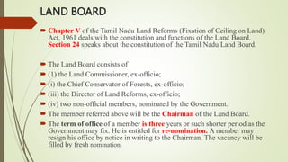 The TN Land Reforms (Fixation of Ceiling on land) Act, 1961.pptx