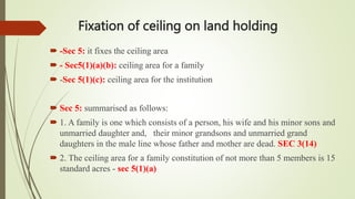 The TN Land Reforms (Fixation of Ceiling on land) Act, 1961.pptx